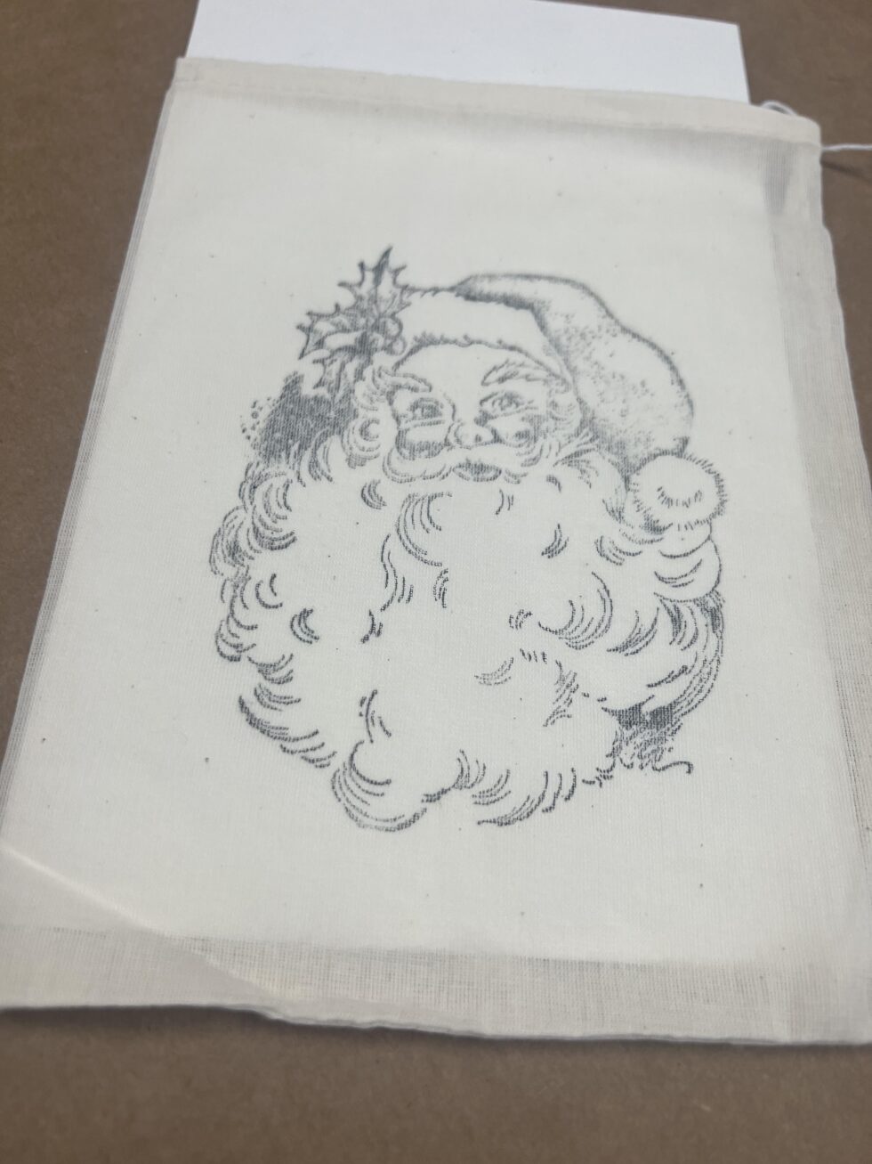 DIY Christmas Decor Using A Muslin Sack - The Shabby Tree