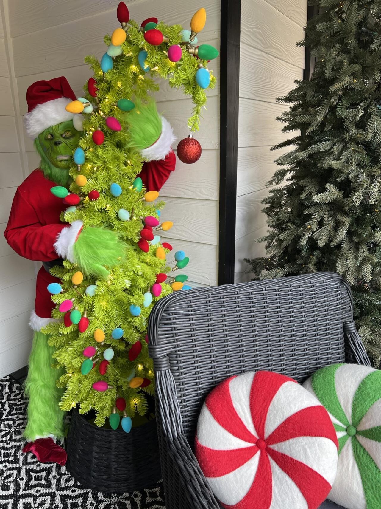How To Make A Grinch Tree - The Shabby Tree