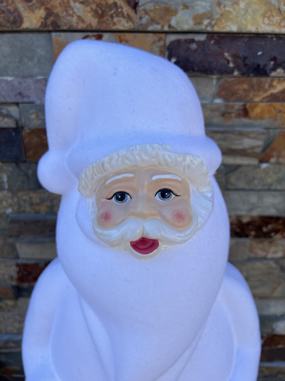 Walmart Flocked Santa Makeover - The Shabby Tree