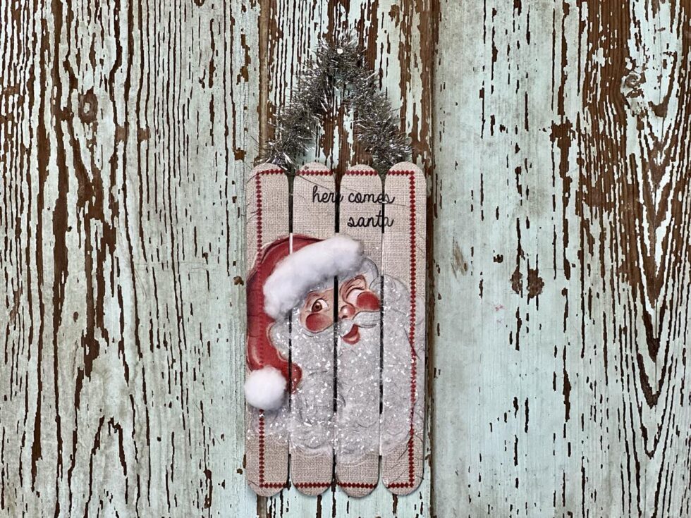 How To Make A Picket Fence Ornament - The Shabby Tree