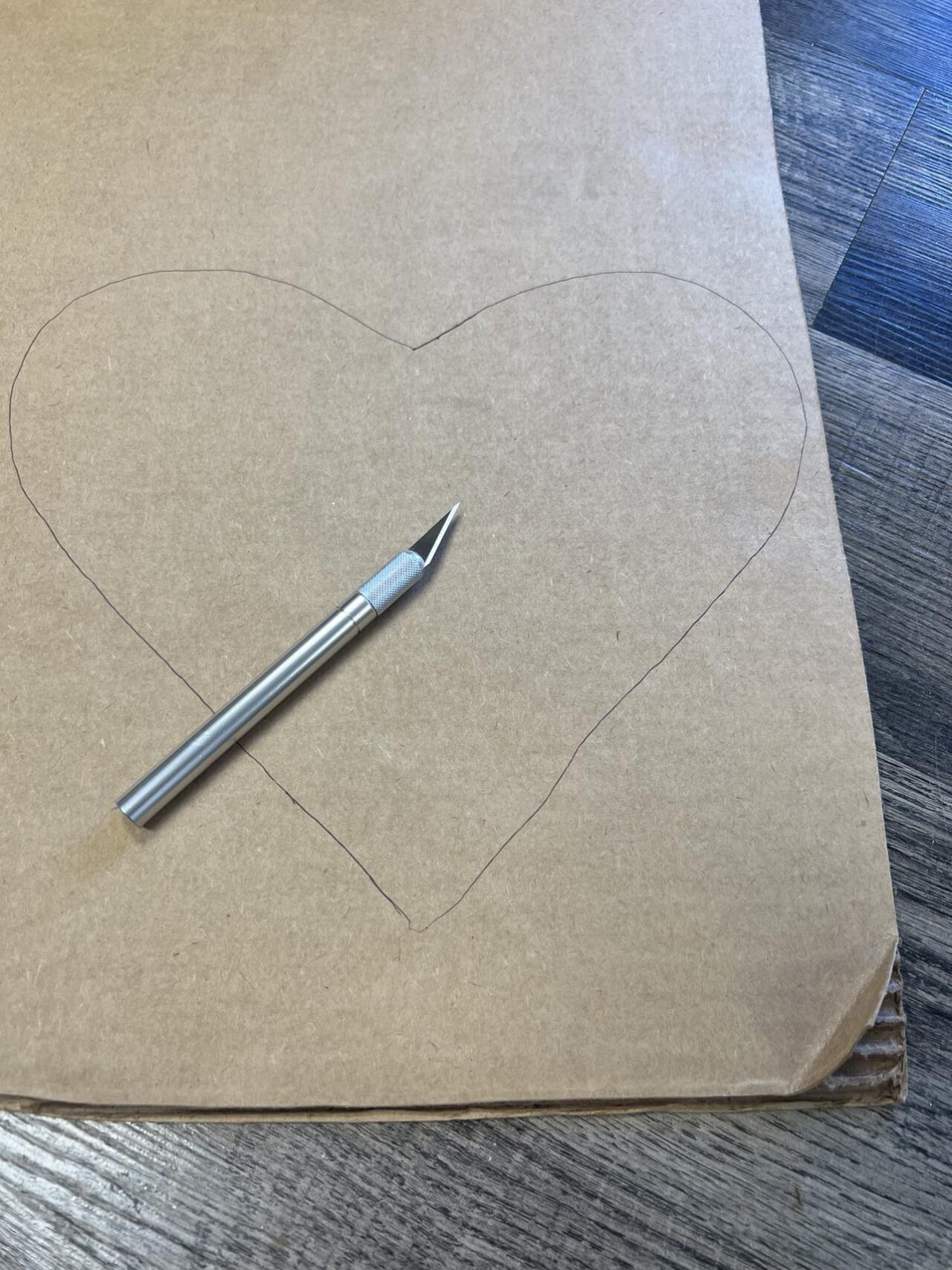 How To Make A Rustic Heart Out Of Cardboard - The Shabby Tree