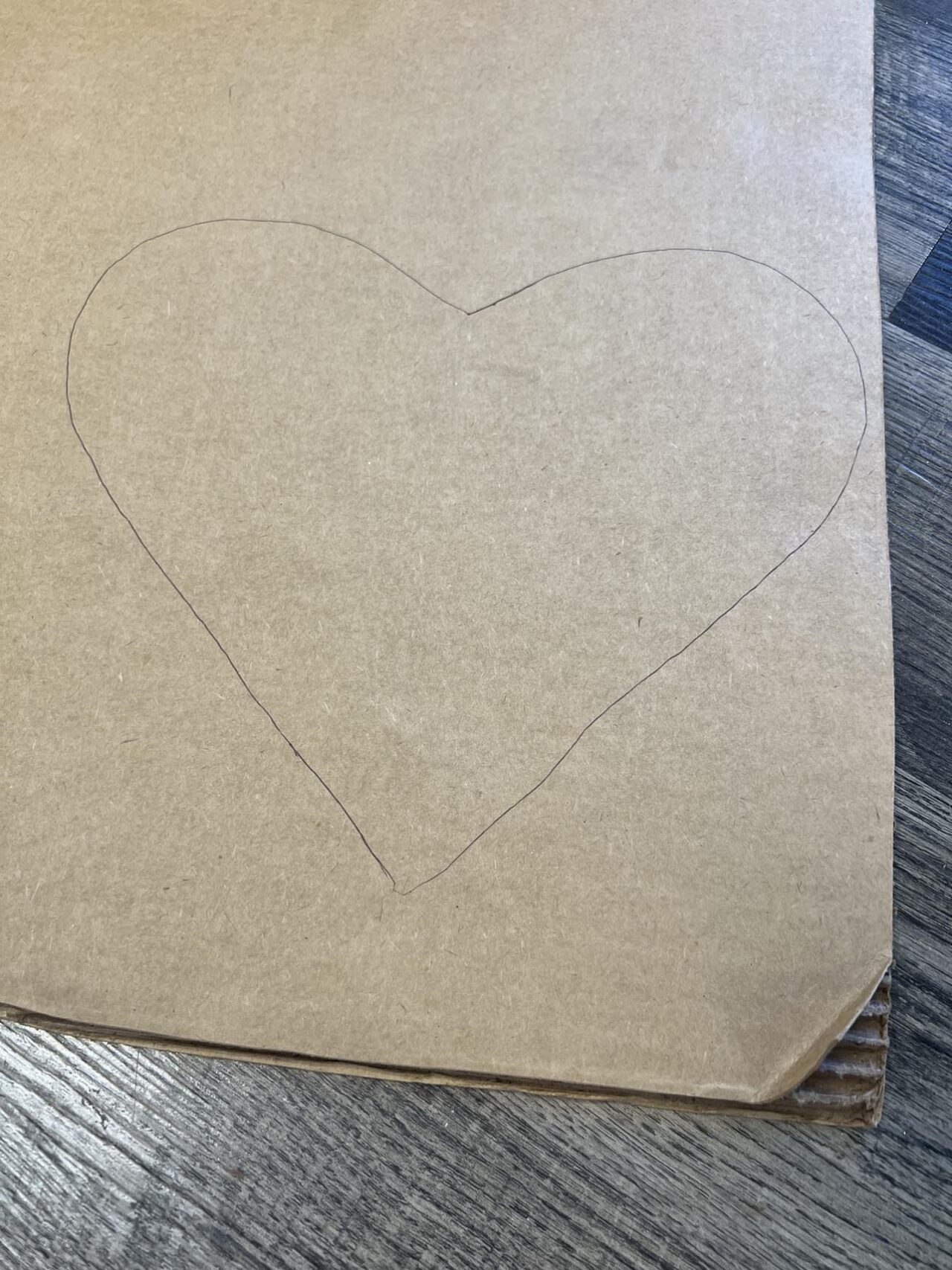 How To Make A Rustic Heart Out Of Cardboard - The Shabby Tree