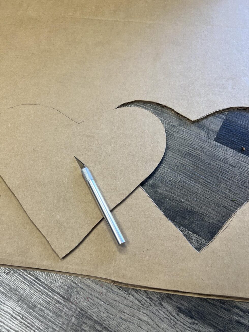 How To Make A Rustic Heart Out Of Cardboard - The Shabby Tree