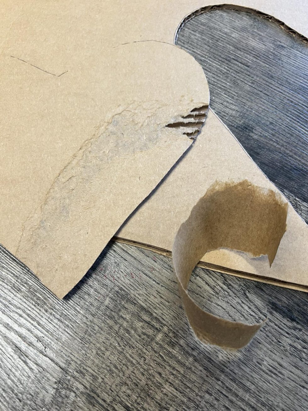 How To Make A Rustic Heart Out Of Cardboard - The Shabby Tree