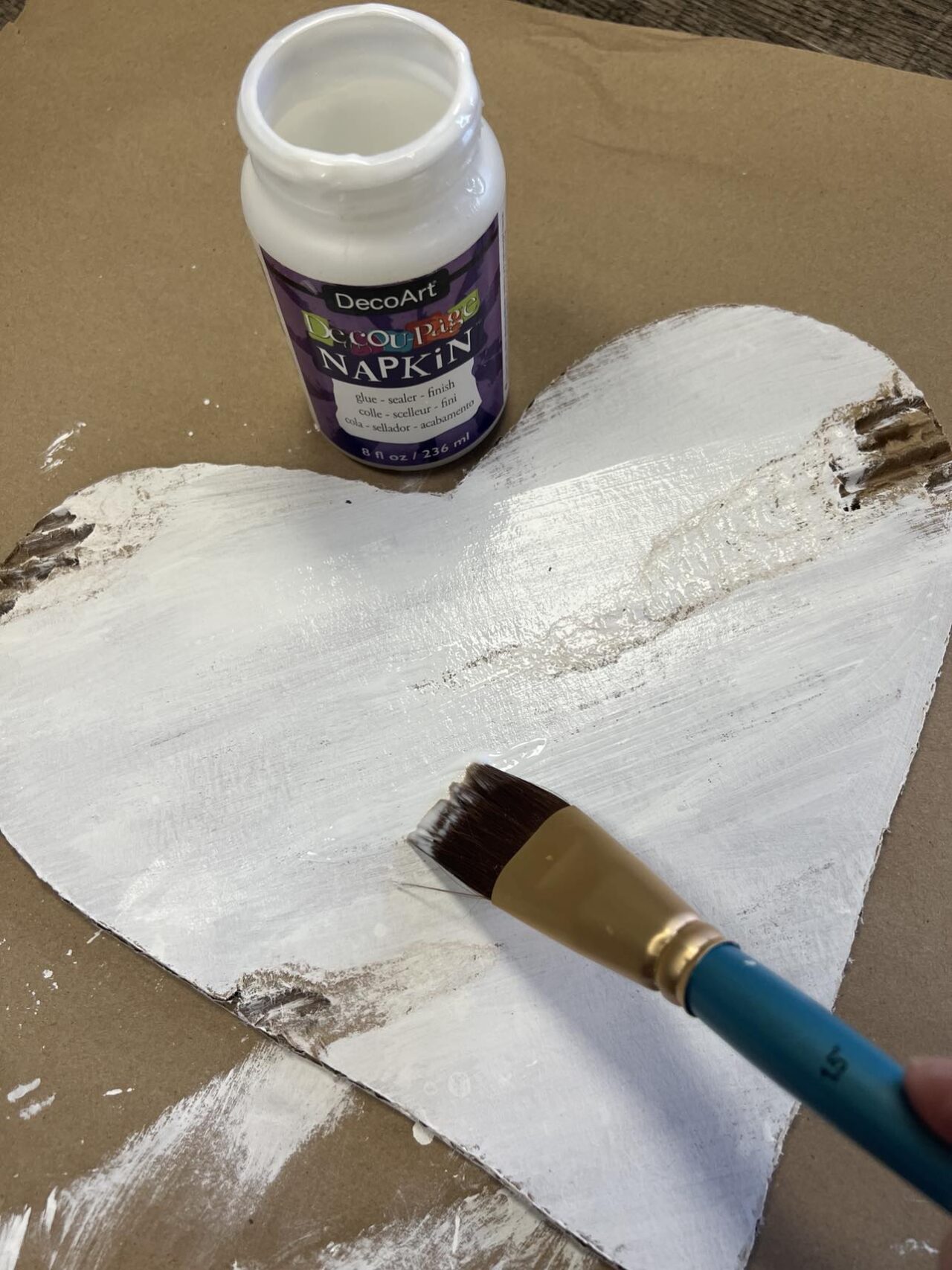 How To Make A Rustic Heart Out Of Cardboard - The Shabby Tree