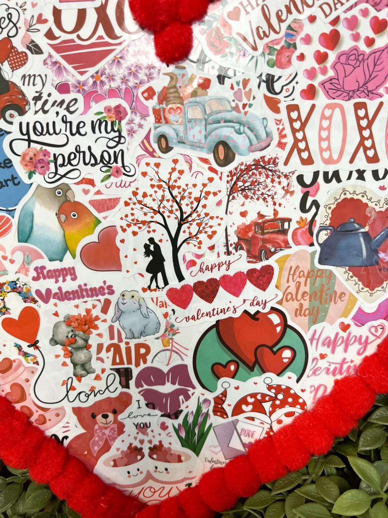 How To Make A Heart Out Of Stickers - The Shabby Tree