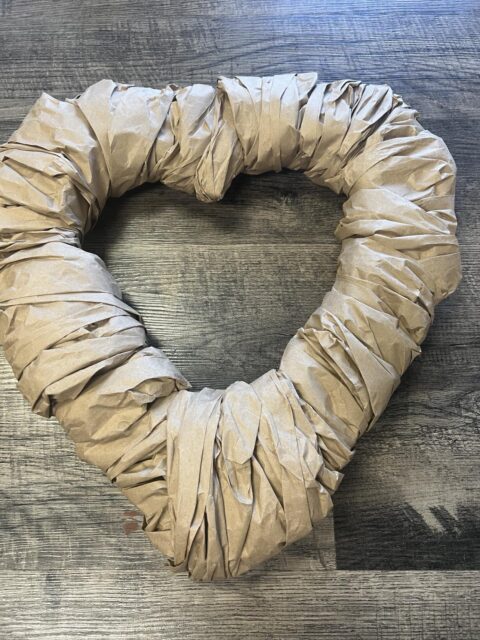 How To Make A Wreath Out Of Shipping Paper - The Shabby Tree