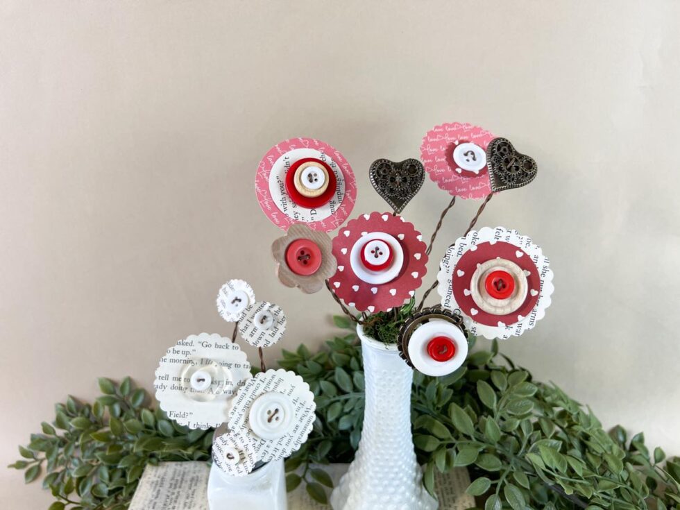 How To Make Flowers Out Of Buttons - The Shabby Tree