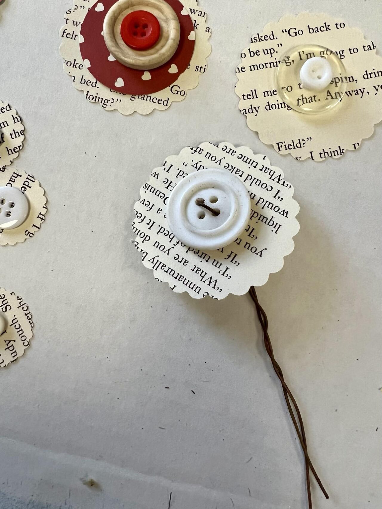 How To Make Flowers Out Of Buttons - The Shabby Tree
