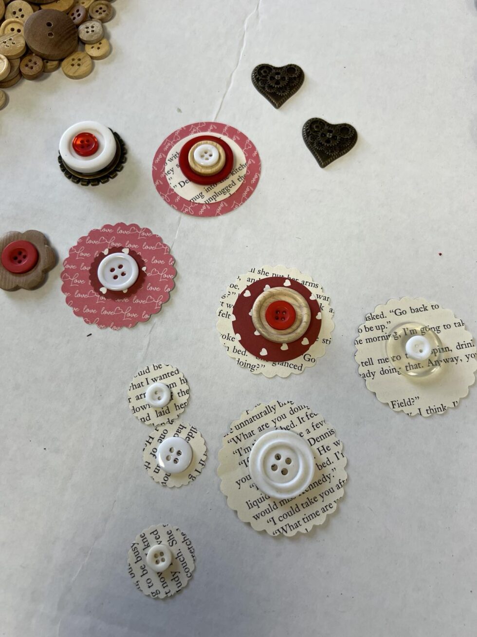 How To Make Flowers Out Of Buttons - The Shabby Tree