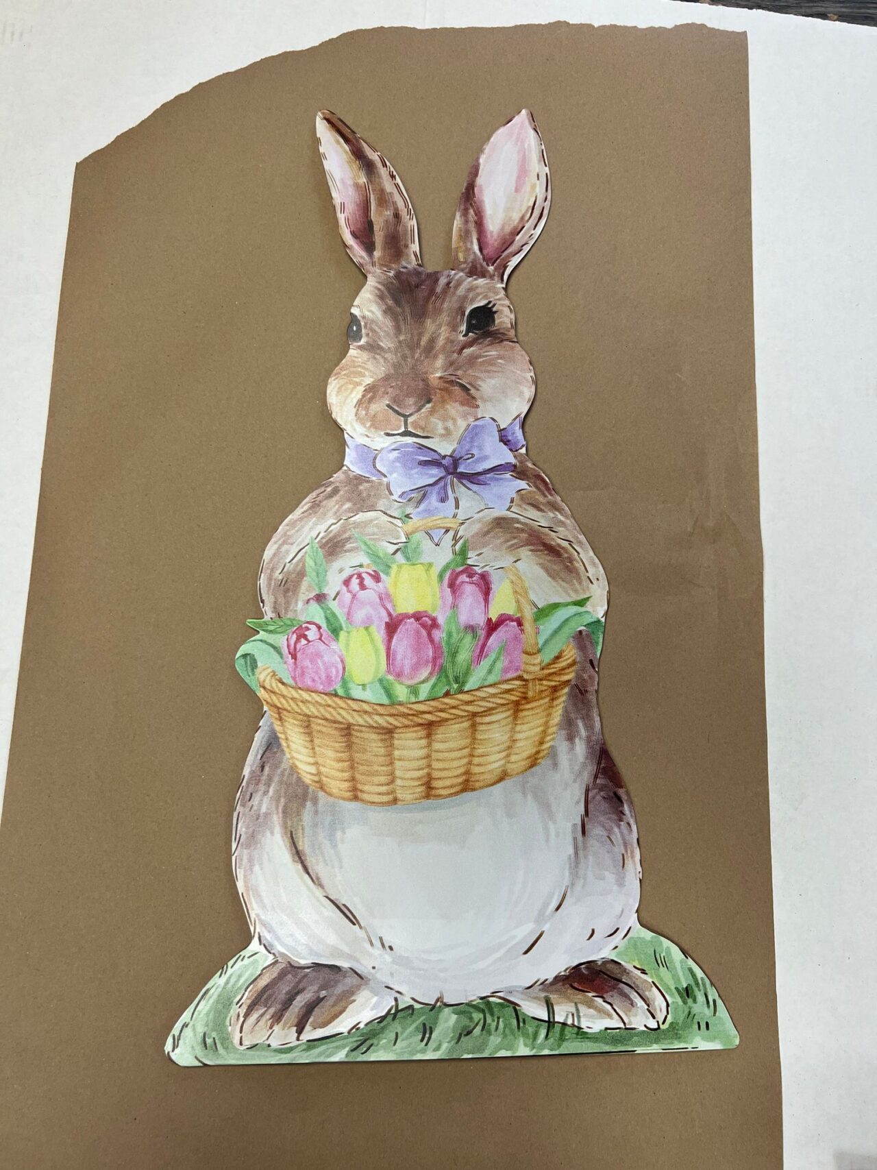 Dollar Tree Plus Metal Bunny Makeover - The Shabby Tree
