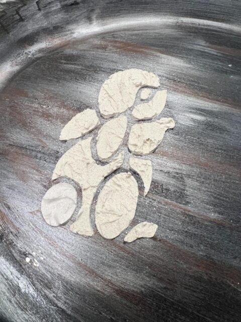 How To Use Fast Dry Spackling For A Spring Decoration - The Shabby Tree