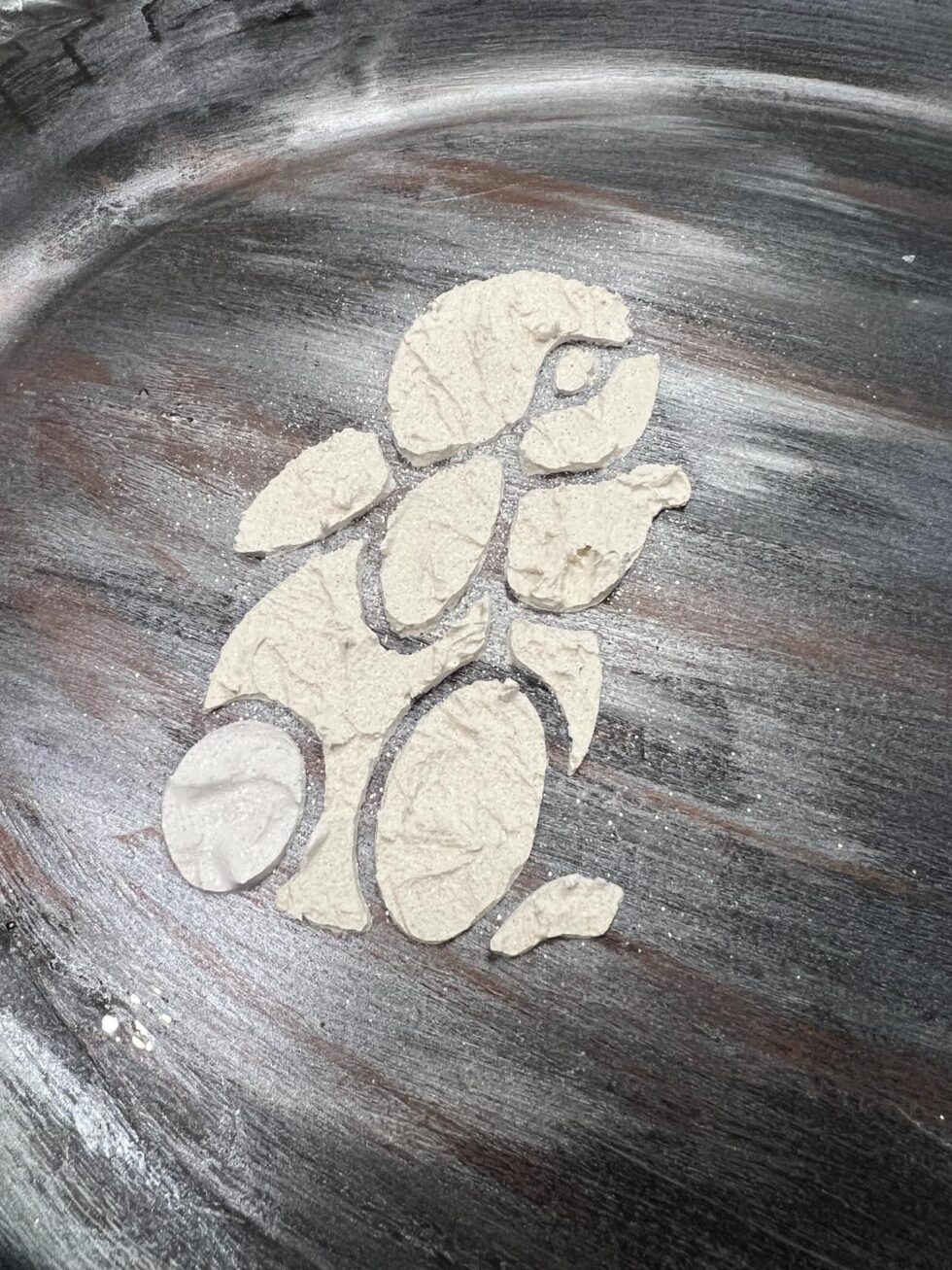 How To Use Fast Dry Spackling For A Spring Decoration - The Shabby Tree