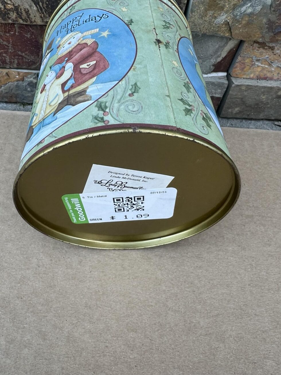 Thrift Store Metal Container Makeover - The Shabby Tree