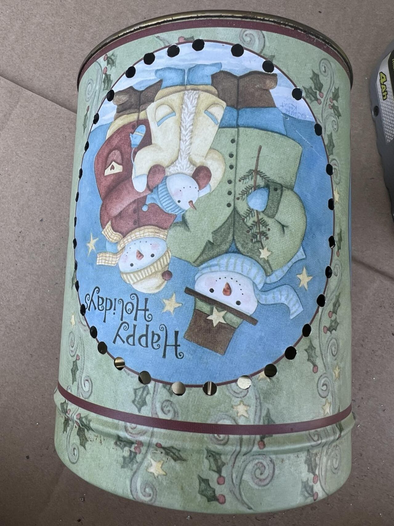 Thrift Store Metal Container Makeover - The Shabby Tree