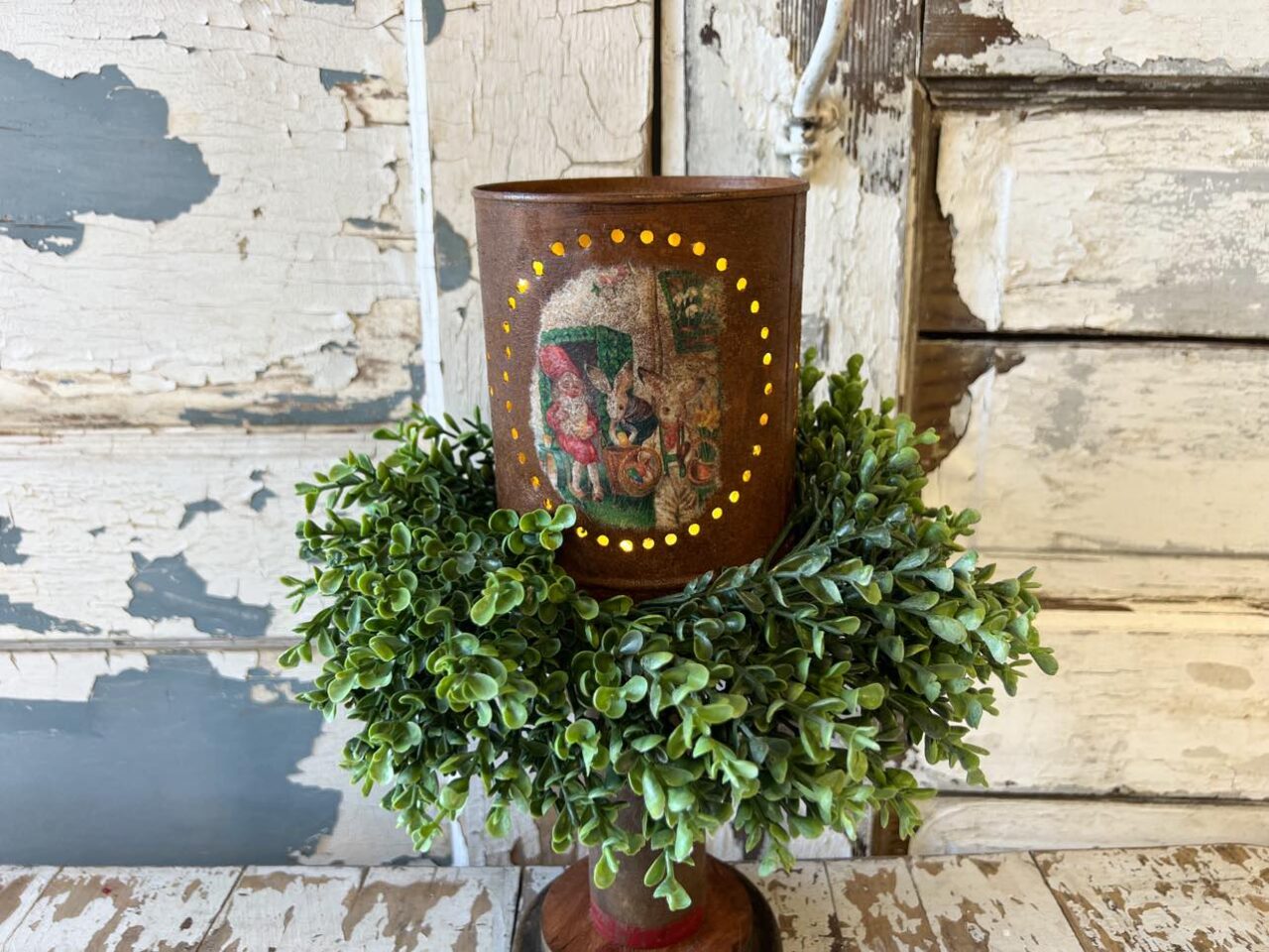 Thrift Store Metal Container Makeover - The Shabby Tree