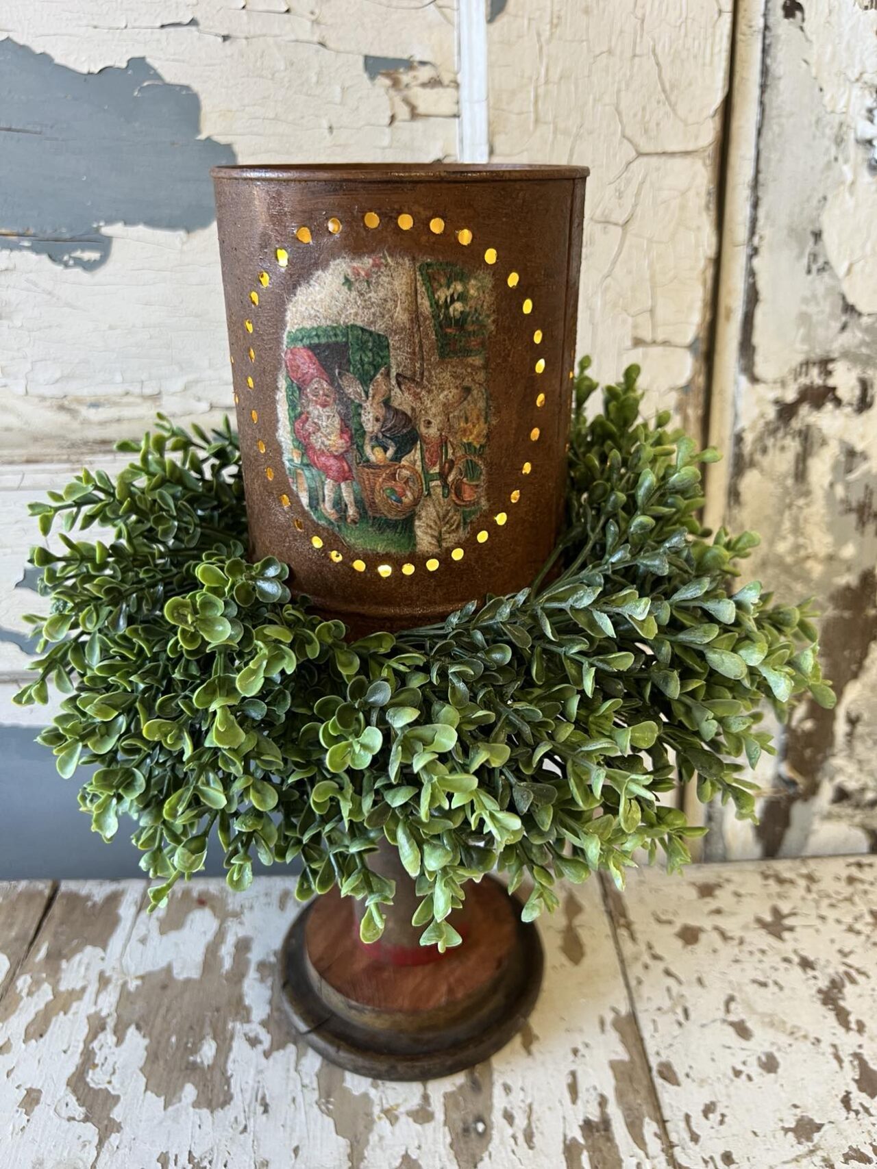 Thrift Store Metal Container Makeover - The Shabby Tree