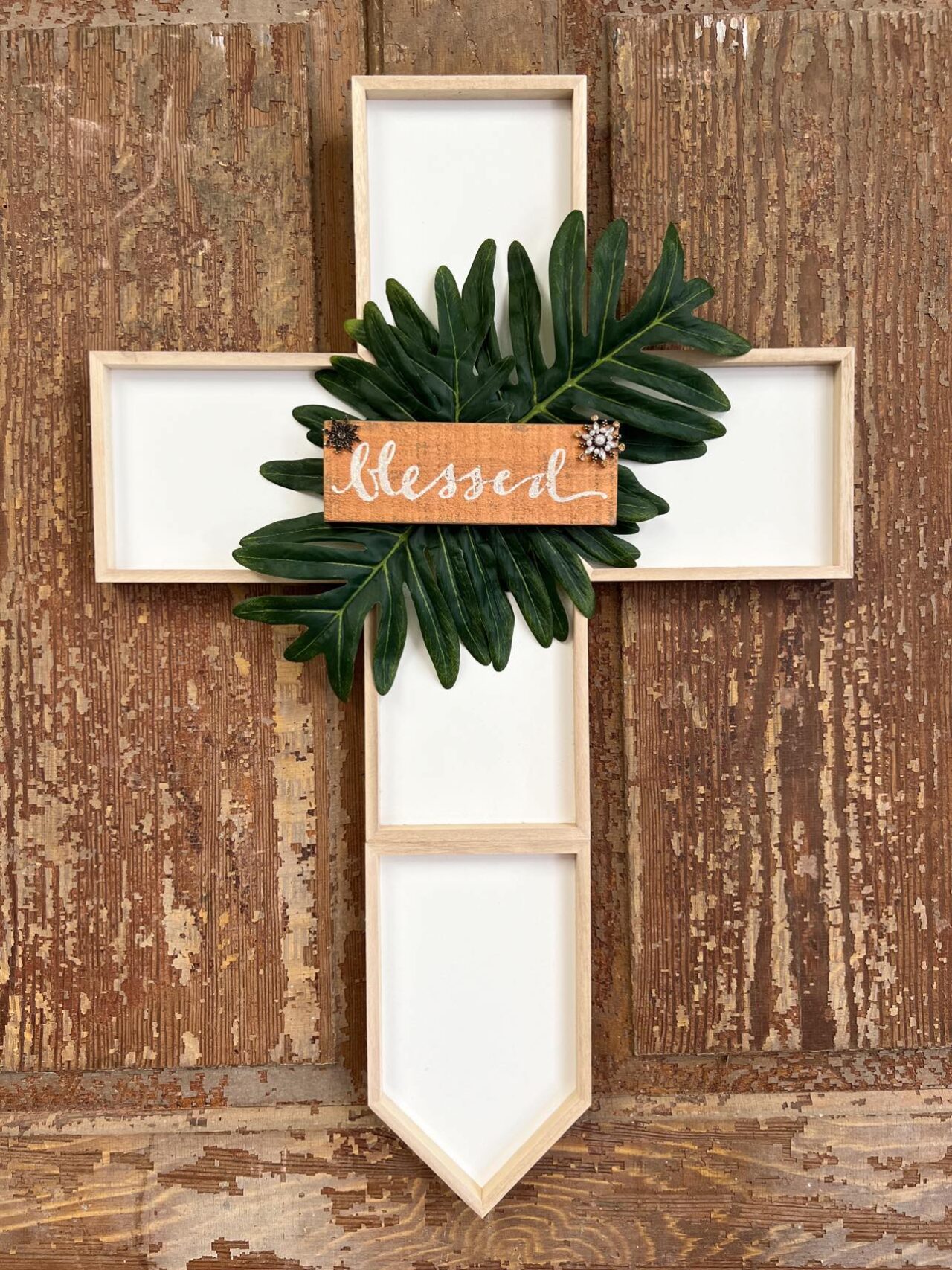 How To Make A Cross Out Of Dollar Tree Dry Erase Boards - The Shabby Tree