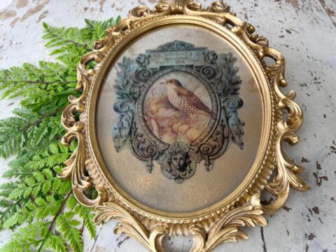 Mirror Makeover Using A Transfer - The Shabby Tree