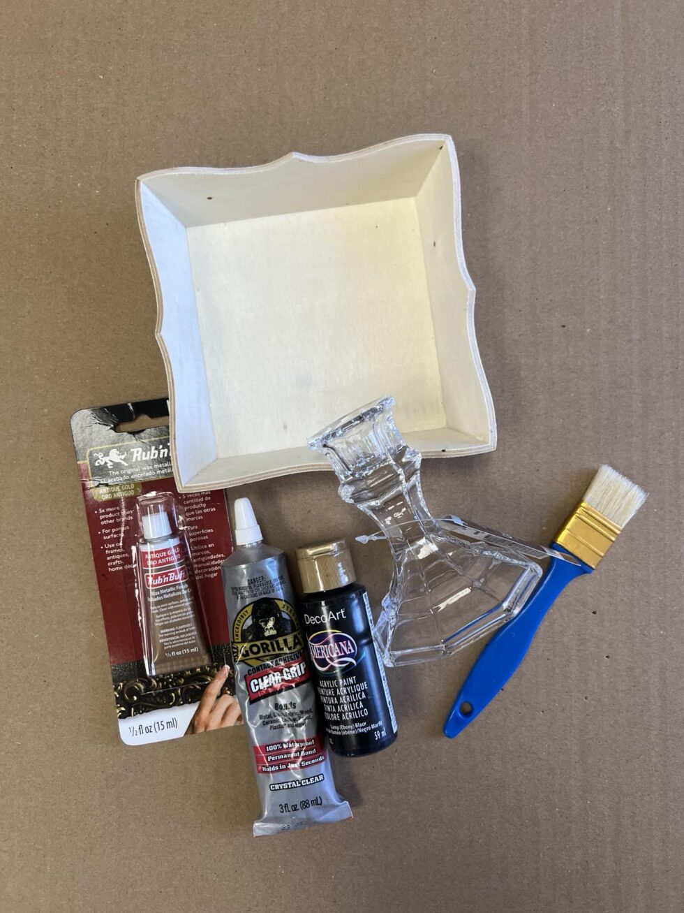 How To Make A Candle Holder Out Of Dollar Tree Items - The Shabby Tree