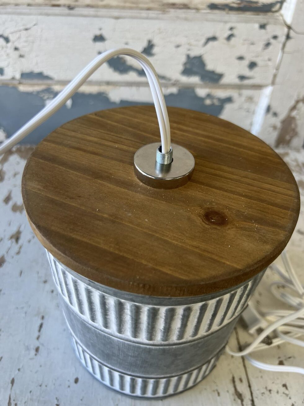 How To Make A Lamp Out Of A Container - The Shabby Tree