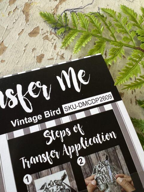 Mirror Makeover Using A Transfer - The Shabby Tree