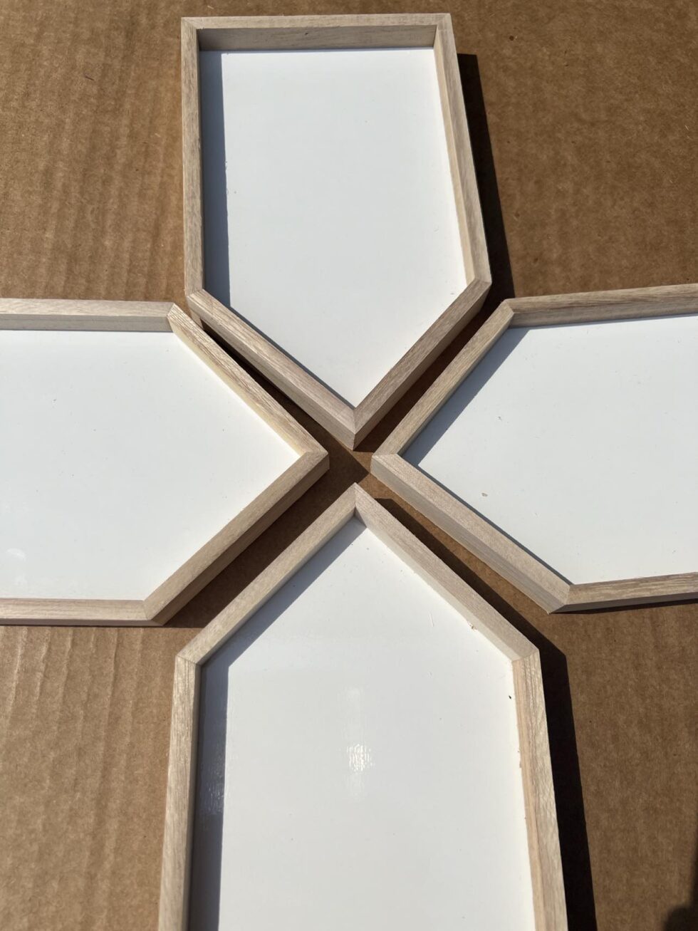 How To Make A Cross Out Of Dollar Tree Dry Erase Boards - The Shabby Tree