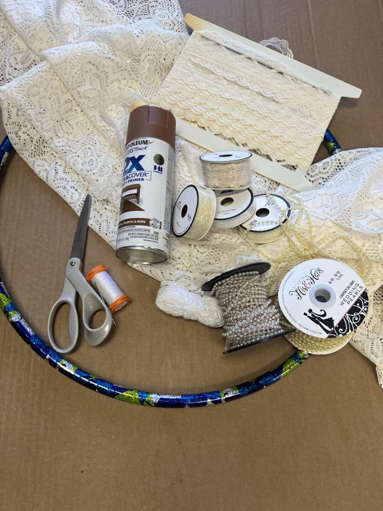 How To Make A Dream Catcher Out Of A Dollar Tree Fun Hoop - The Shabby Tree