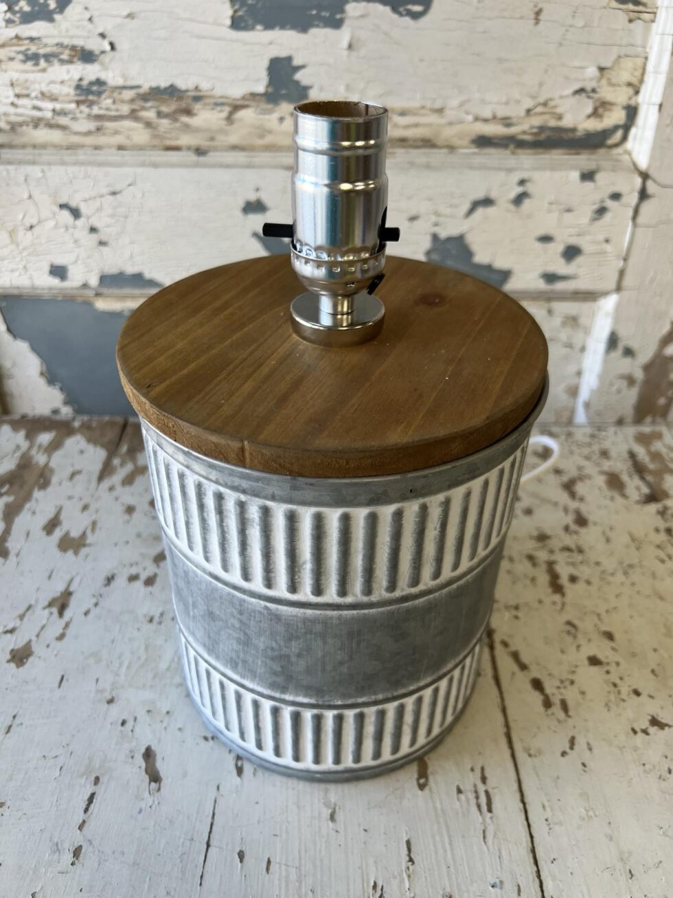 How To Make A Lamp Out Of A Container - The Shabby Tree