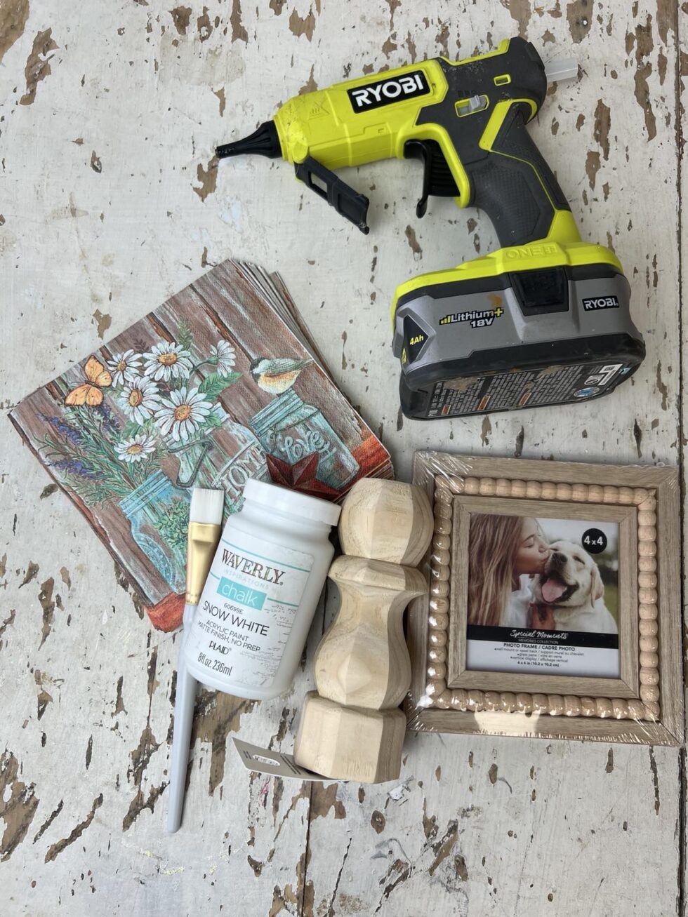 Dollar Tree Wooden Frame Makeover - The Shabby Tree