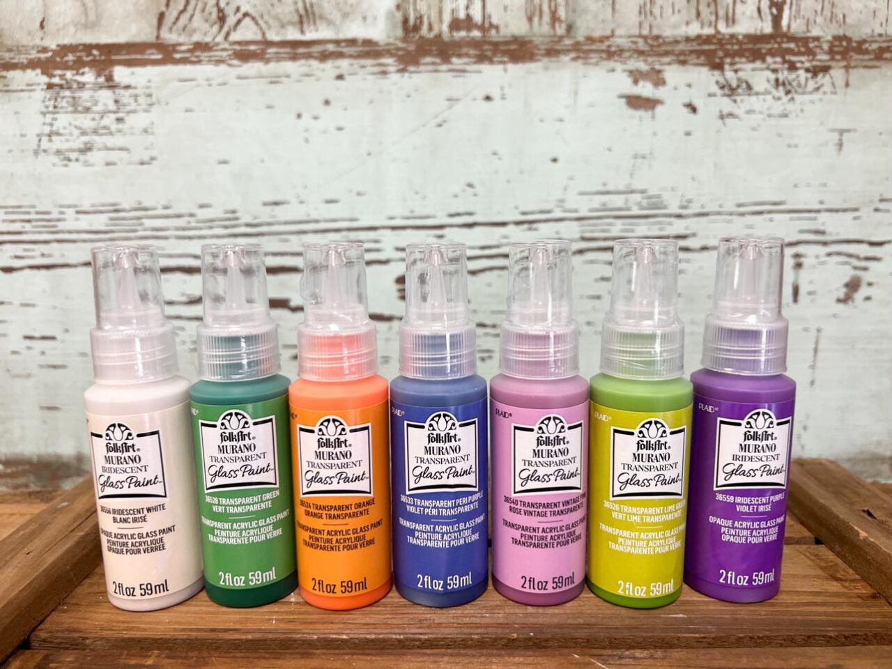 How To Paint Glass With FolkArt Murano Glass Paint - The Shabby Tree