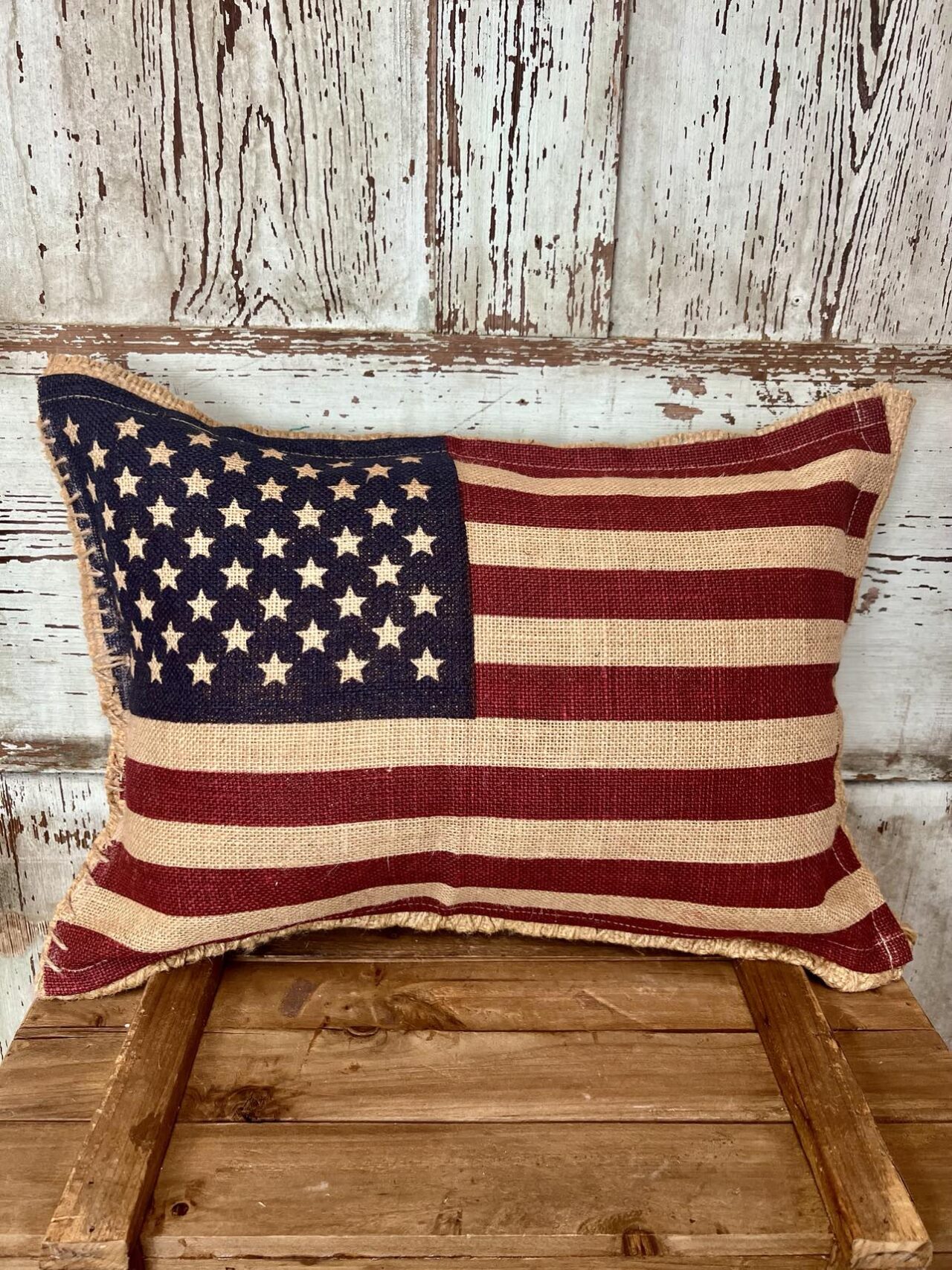 How To Make A Flag Pillow - The Shabby Tree