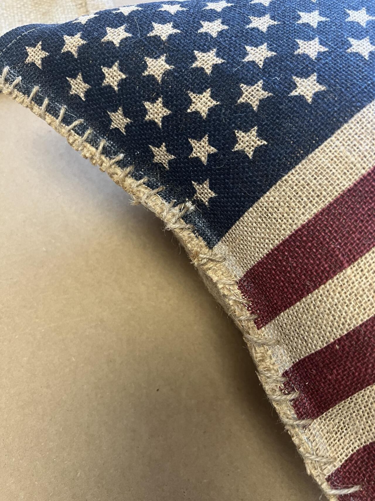 How To Make A Flag Pillow - The Shabby Tree