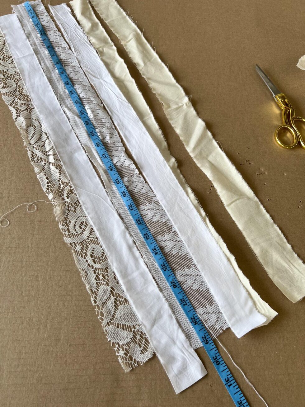 How To Make A Fabric Rag Garland - The Shabby Tree