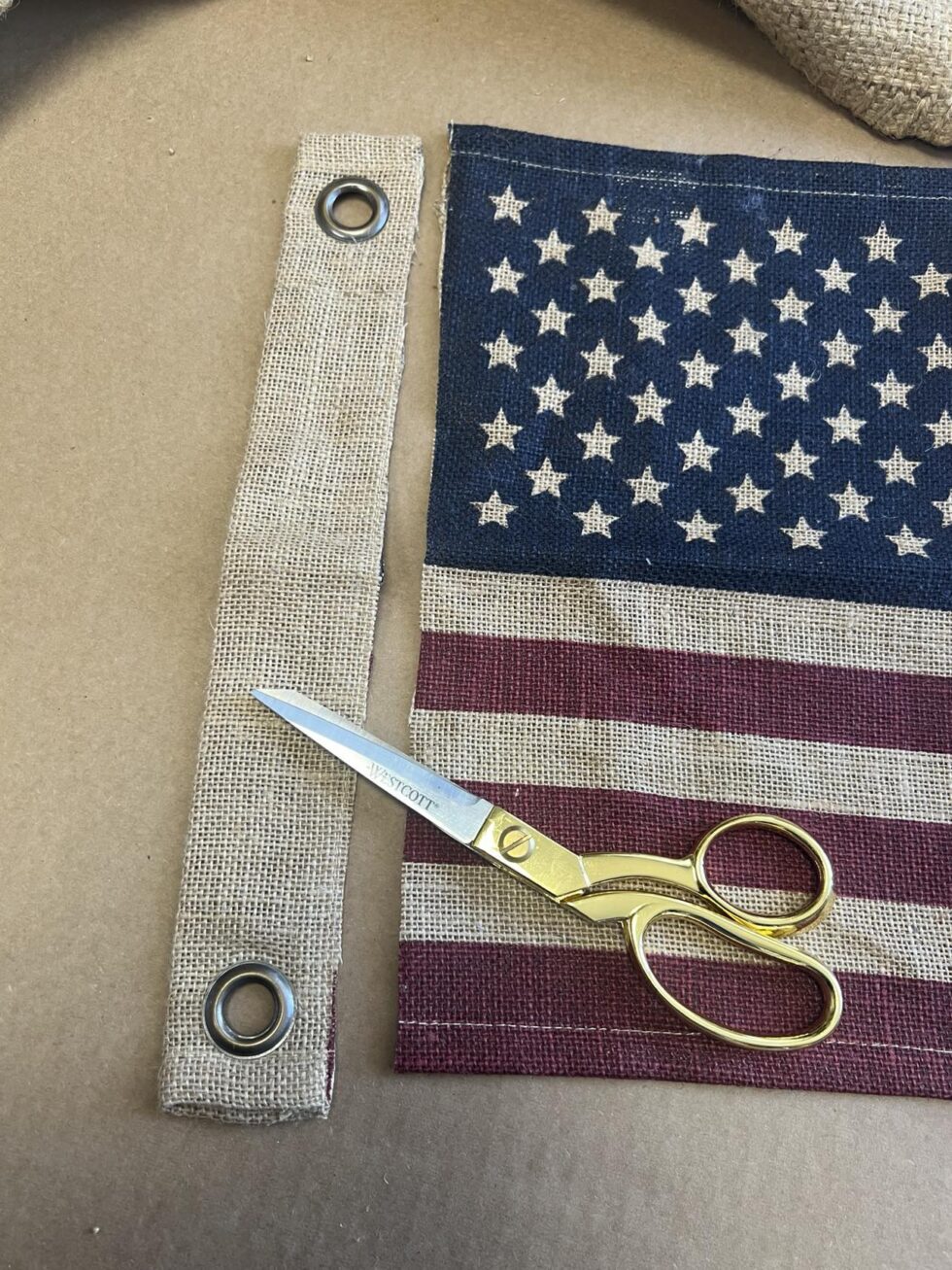 How To Make A Flag Pillow - The Shabby Tree