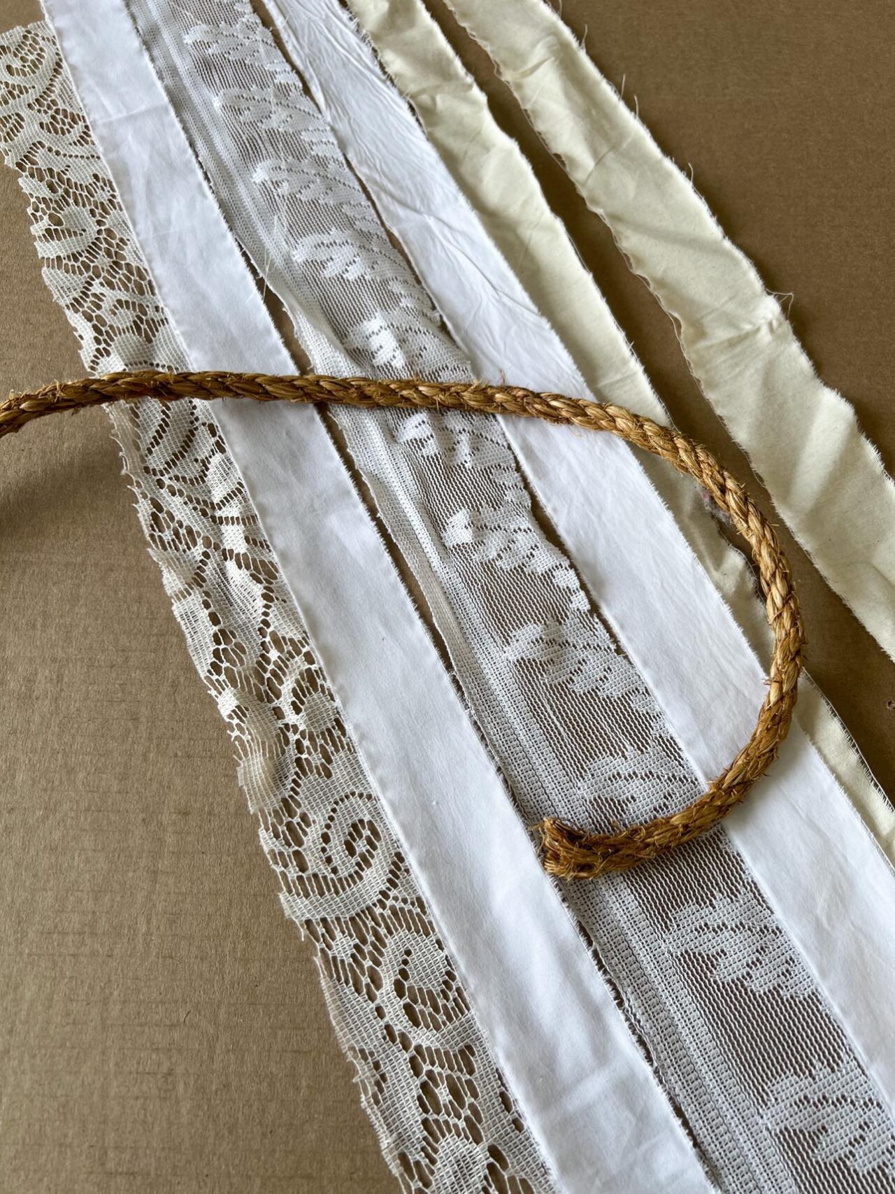 How To Make A Fabric Rag Garland - The Shabby Tree