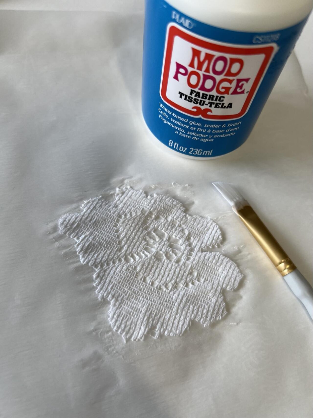 Mod Podge Fabric Craft - The Shabby Tree