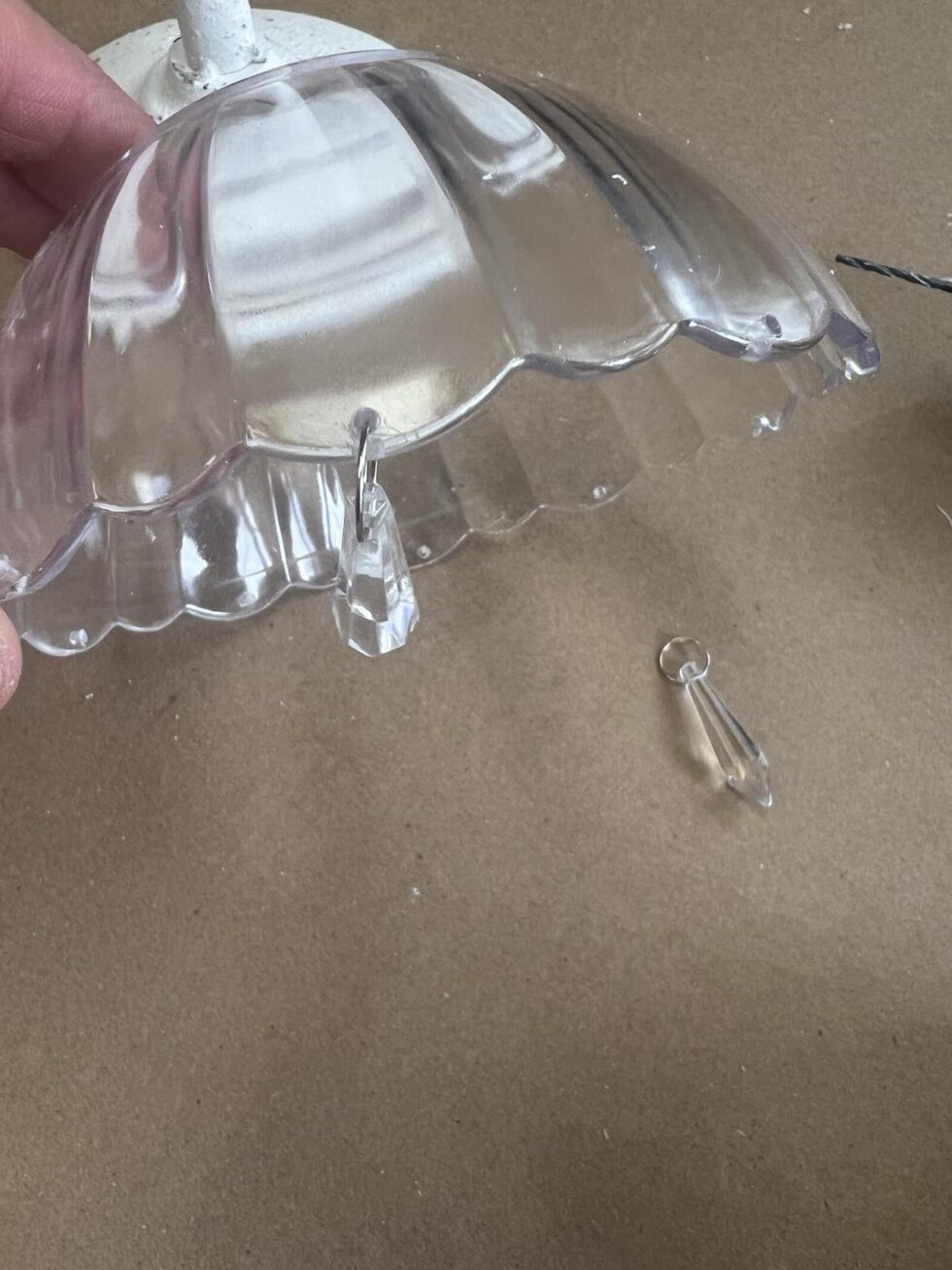 How To Make A Faux Crystal Lamp - The Shabby Tree
