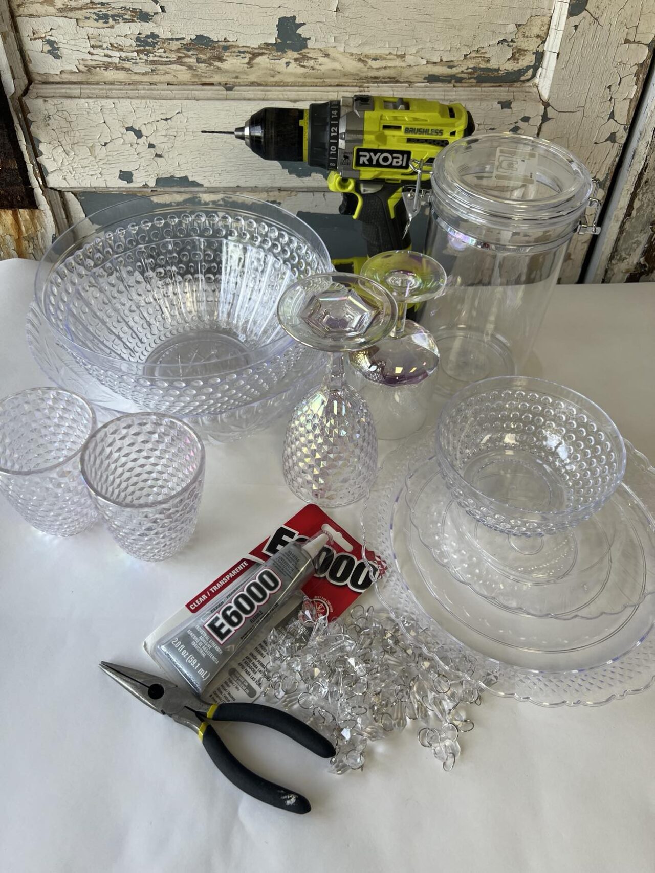 How To Make A Tree Out Of Bowls And Cups - The Shabby Tree