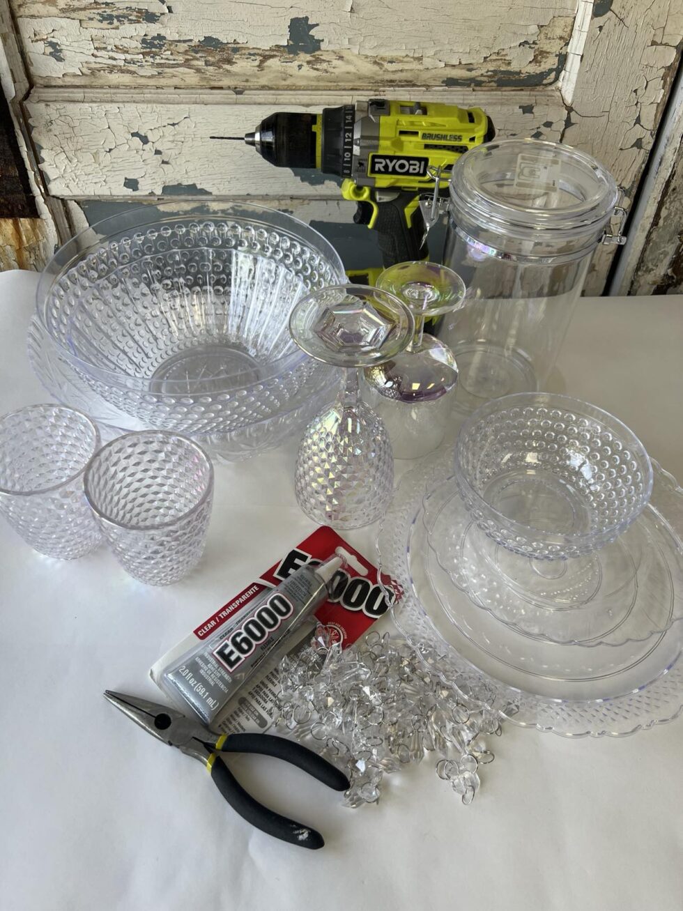 How To Make A Tree Out Of Bowls And Cups - The Shabby Tree