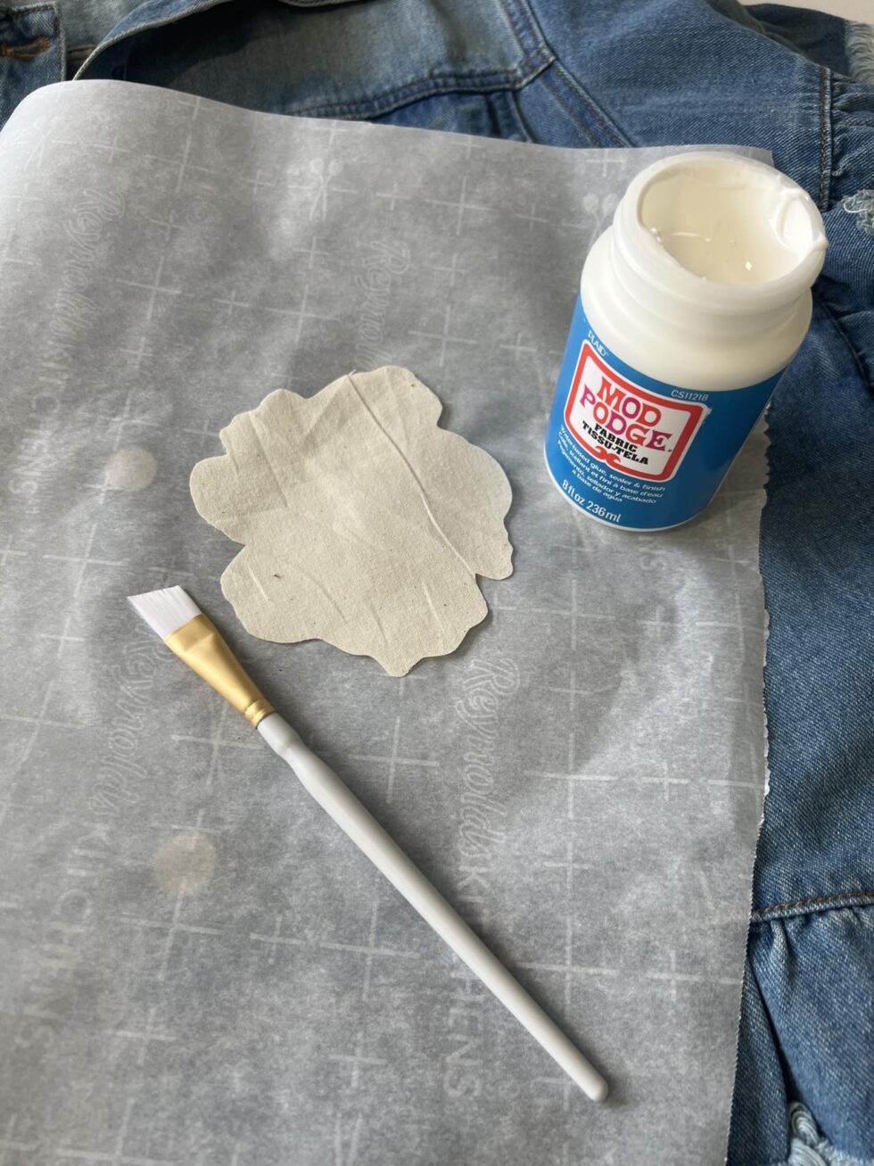 Mod Podge Fabric Craft - The Shabby Tree
