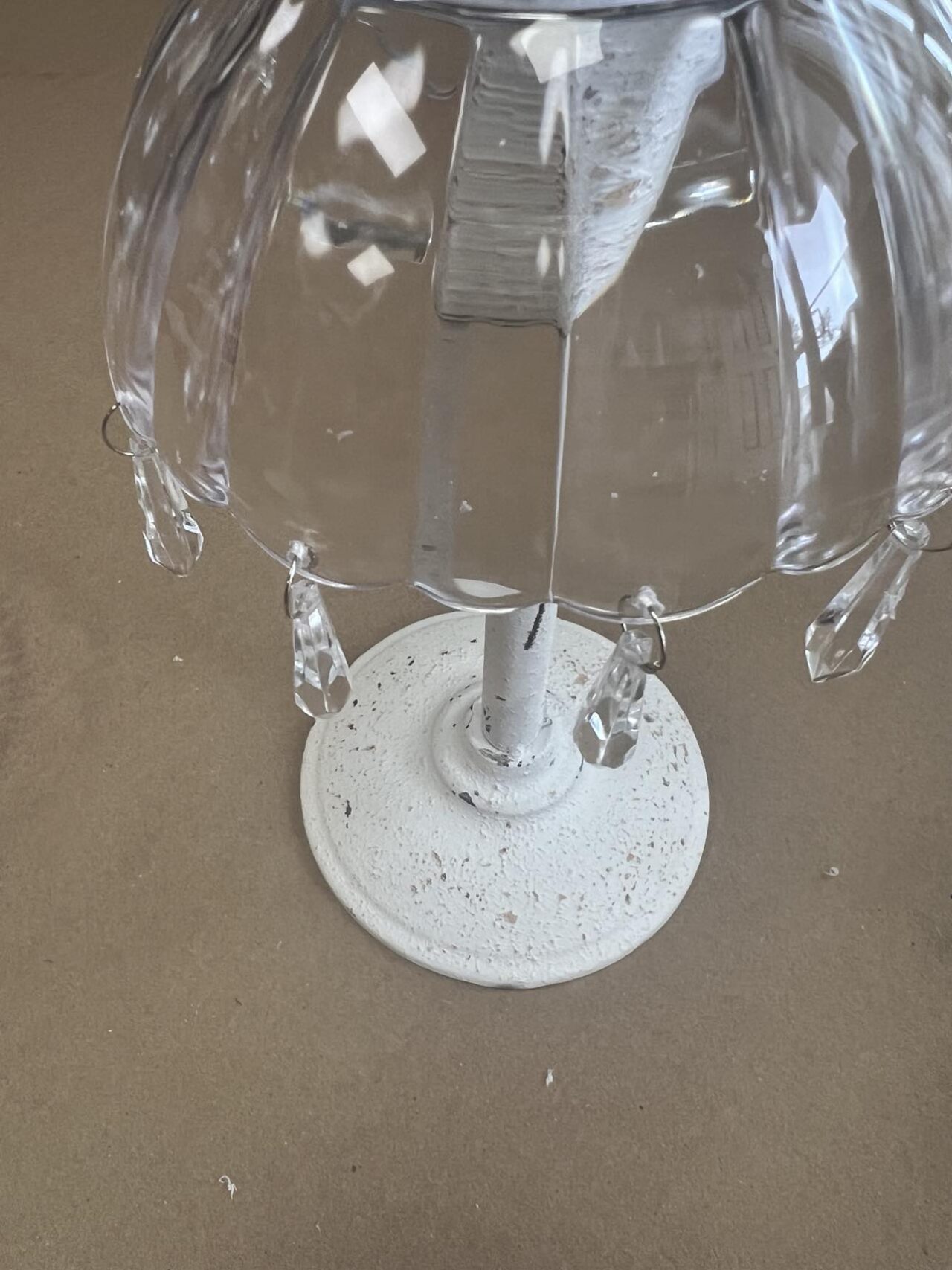How To Make A Faux Crystal Lamp - The Shabby Tree