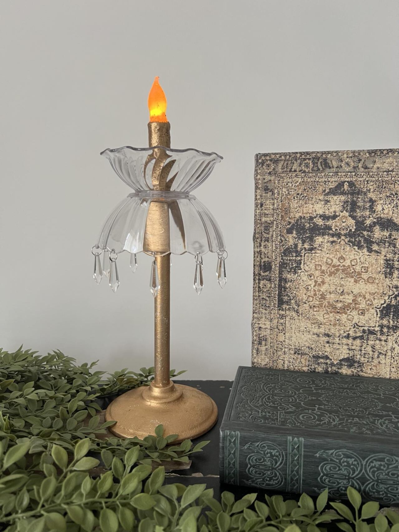 How To Make A Faux Crystal Lamp - The Shabby Tree