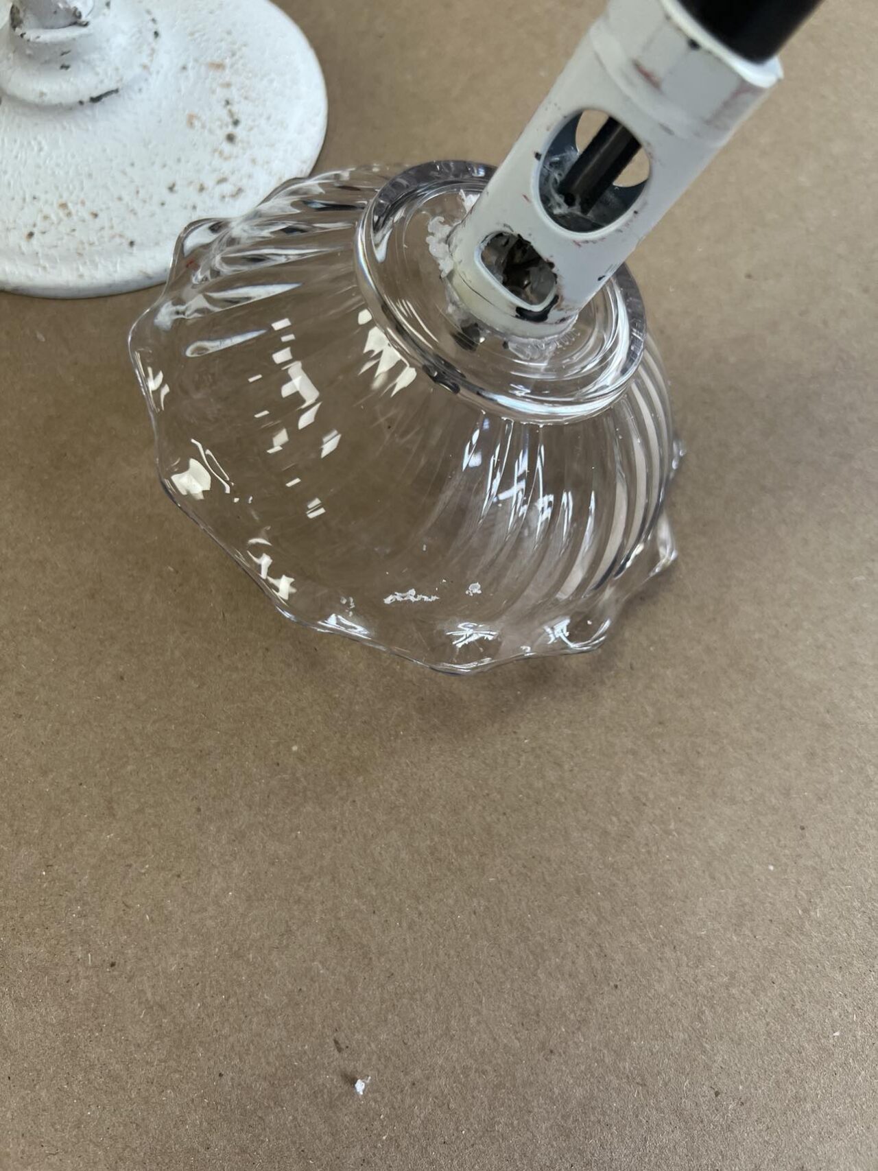 How To Make A Faux Crystal Lamp - The Shabby Tree