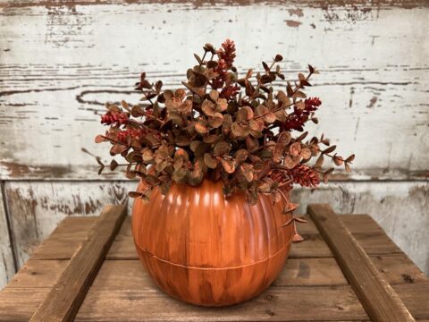 How To Make A Pumpkin Out Of Plastic Bowles - The Shabby Tree