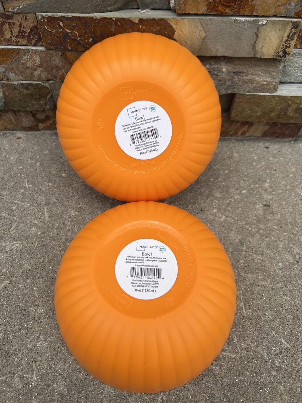 How To Make A Pumpkin Out Of Plastic Bowles - The Shabby Tree