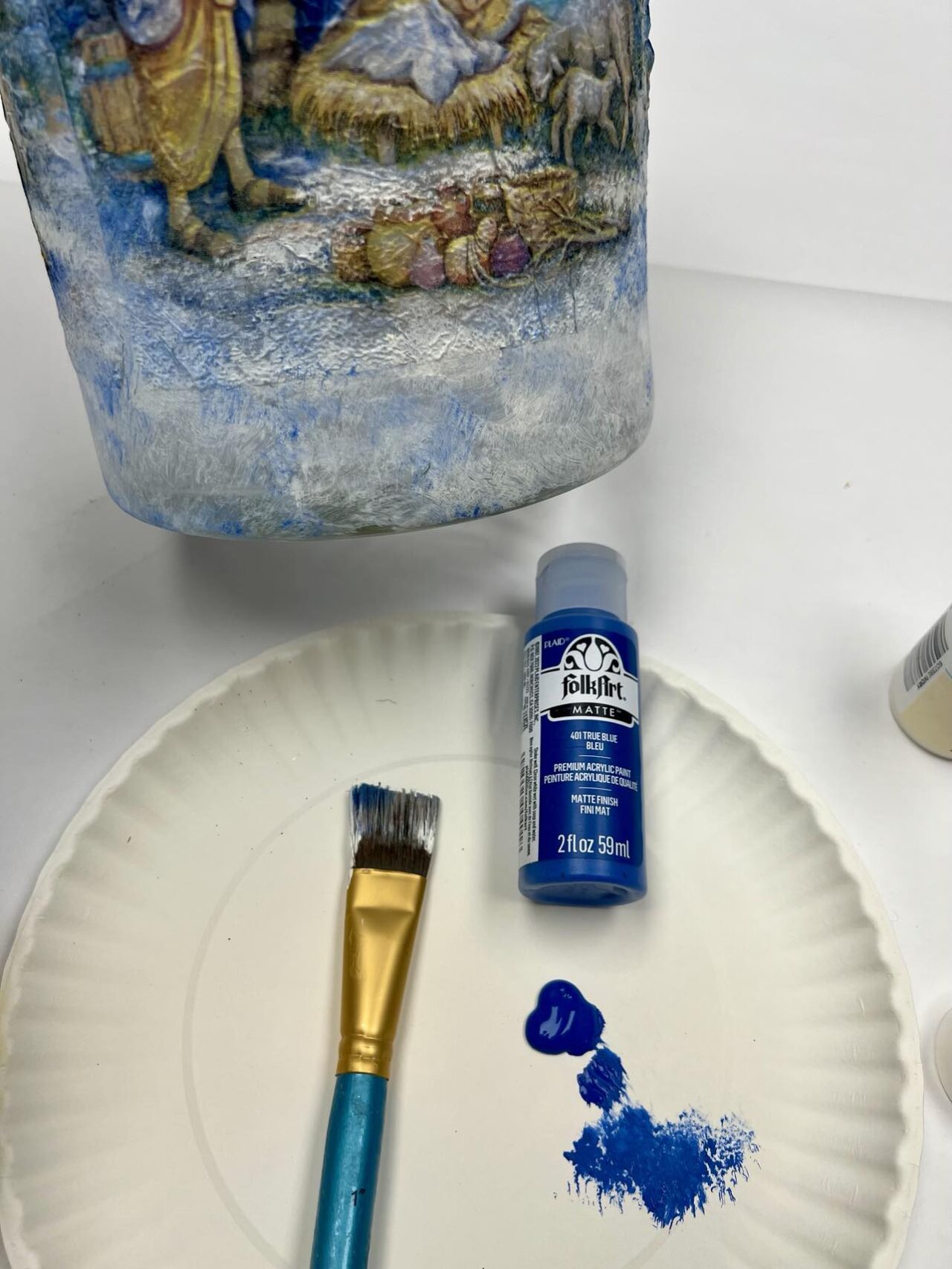 Nativity Napkin Craft - The Shabby Tree