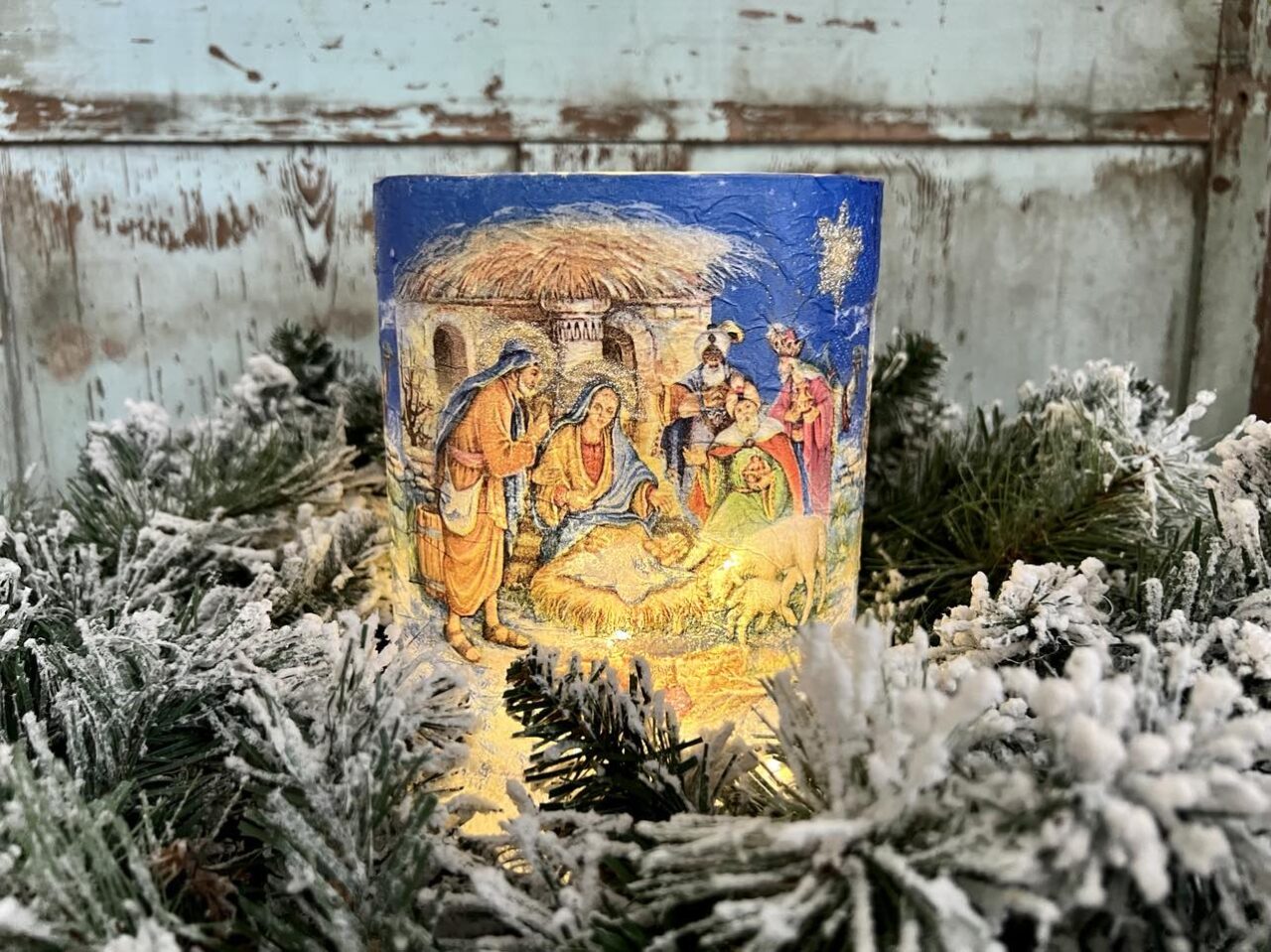 Nativity Napkin Craft - The Shabby Tree