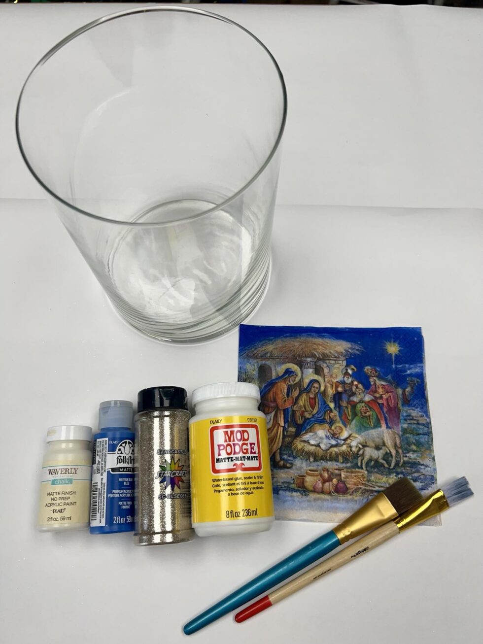 Nativity Napkin Craft - The Shabby Tree