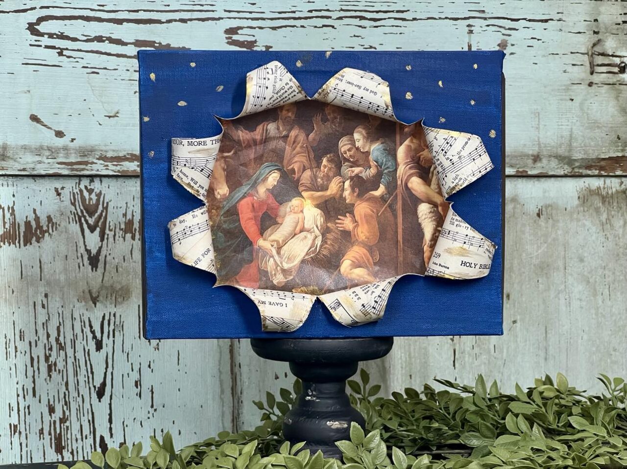 How To Make A Busted Canvas That Lights Up - The Shabby Tree